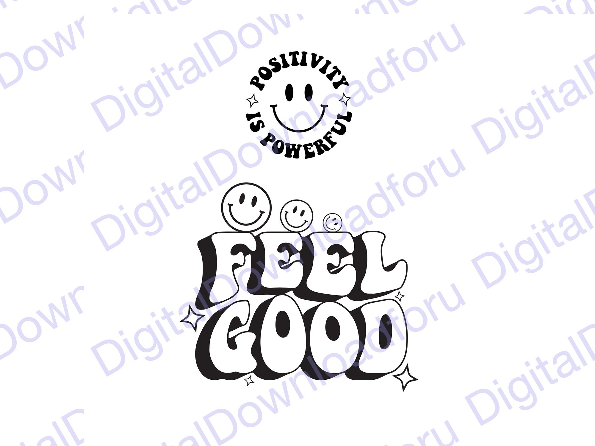Positivity is Powerful Svg, Feel Good Svg, Smiley Face Png, Emoji Svg ...