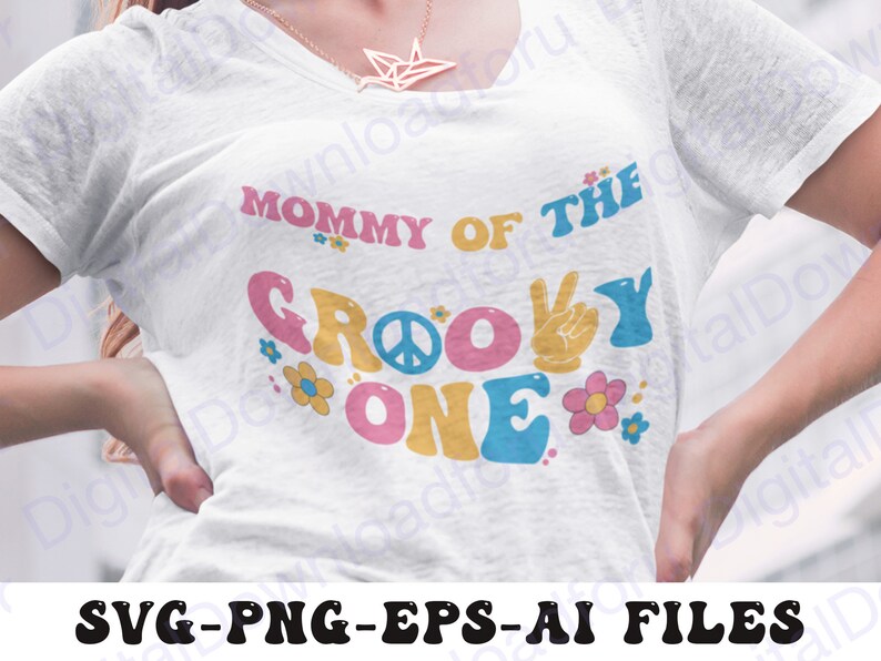 Groovy One Svg, Groovy Birthday Mom Svg, Mommy of the Groovy Svg Png ...
