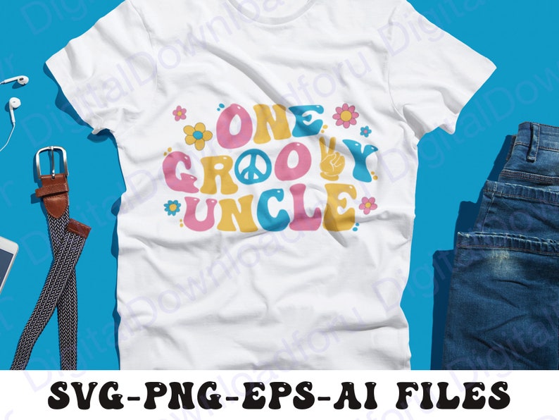 One Groovy Uncle Svg, Groovy Birthday Png, Groovy Shirt Uncle Png ...