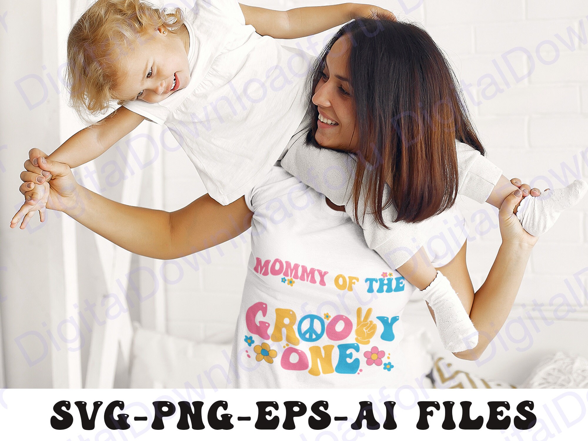 Groovy One Svg, Groovy Birthday Mom Svg, Mommy of the Groovy Svg Png ...