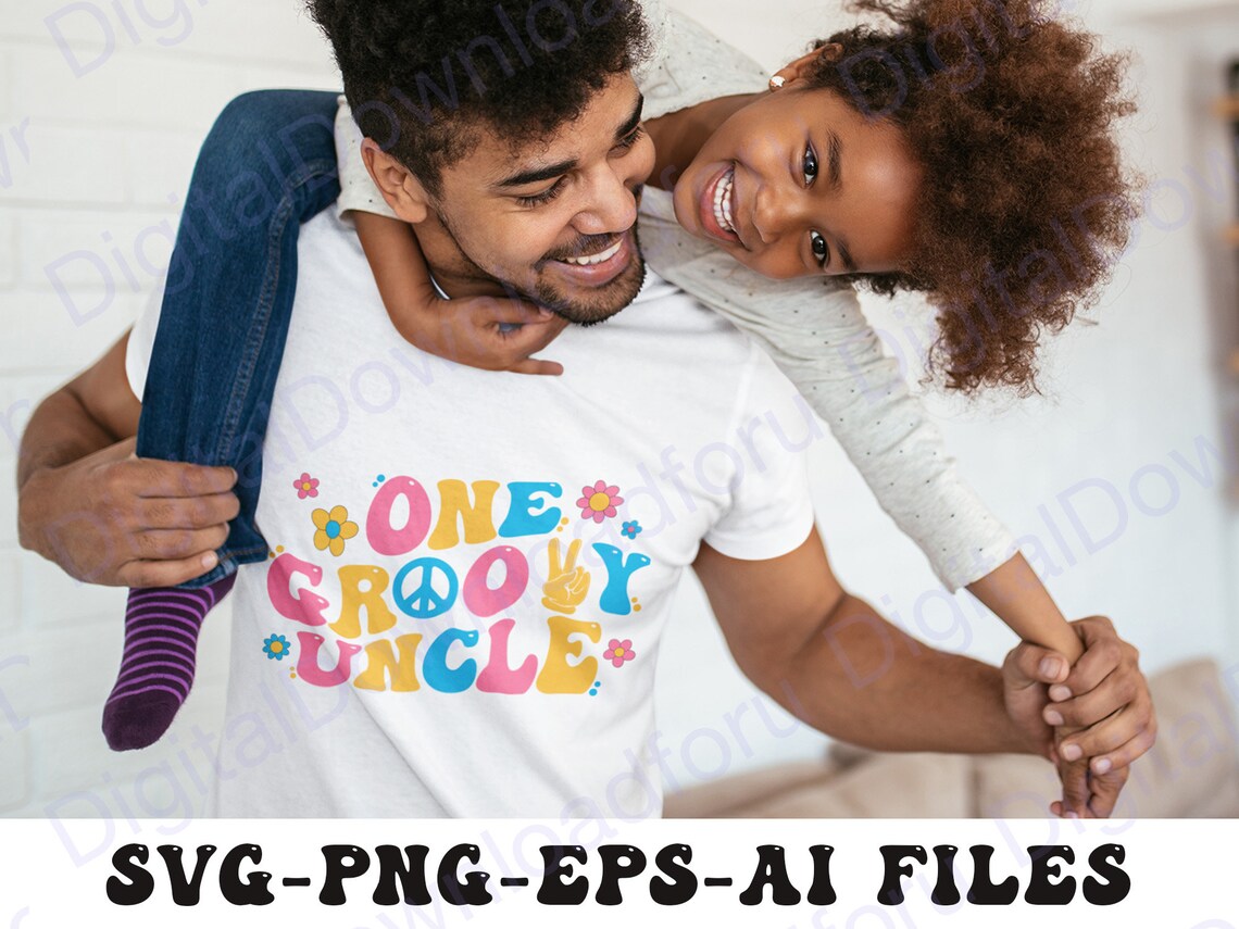One Groovy Uncle Svg, Groovy Birthday Png, Groovy Shirt Uncle Png ...