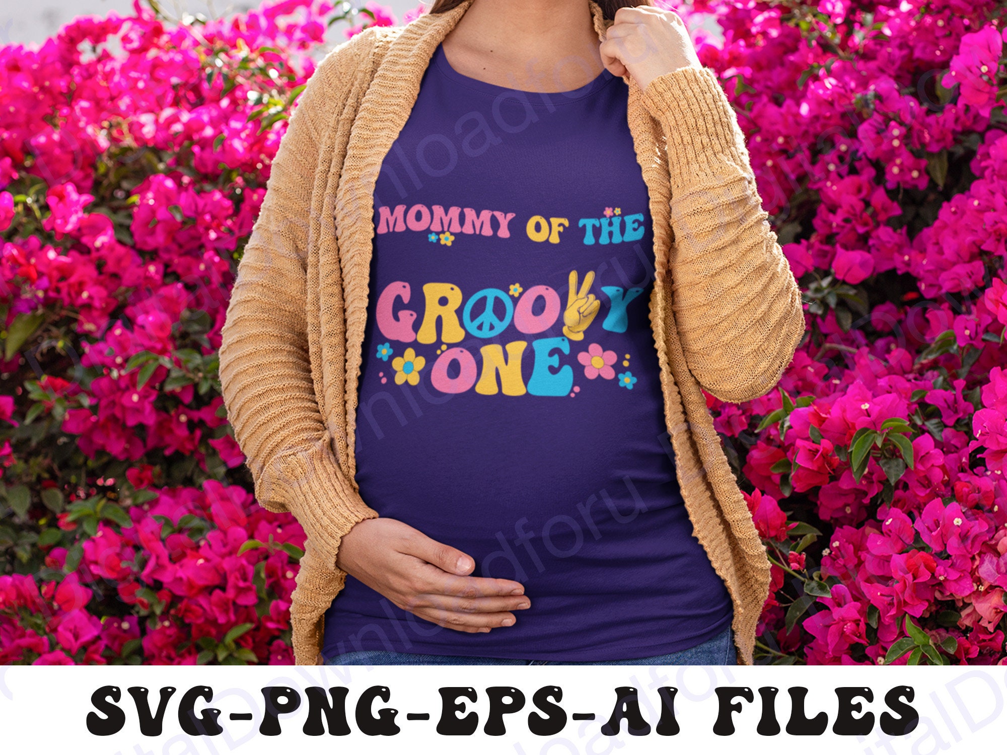 Groovy One Svg, Groovy Birthday Mom Svg, Mommy of the Groovy Svg Png ...