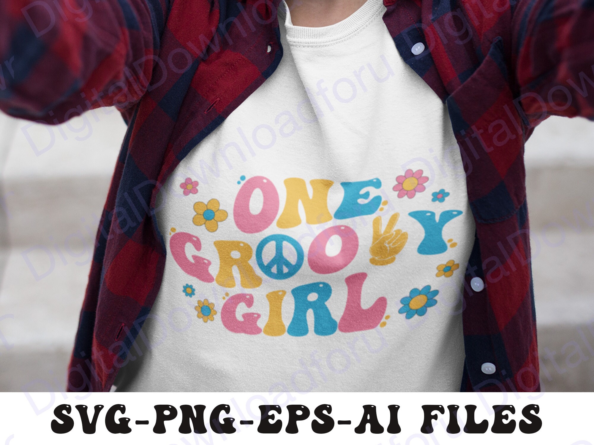One Groovy Girl Svg, Groovy Birthday Girl Svg, Girl of the Groovy Svg ...