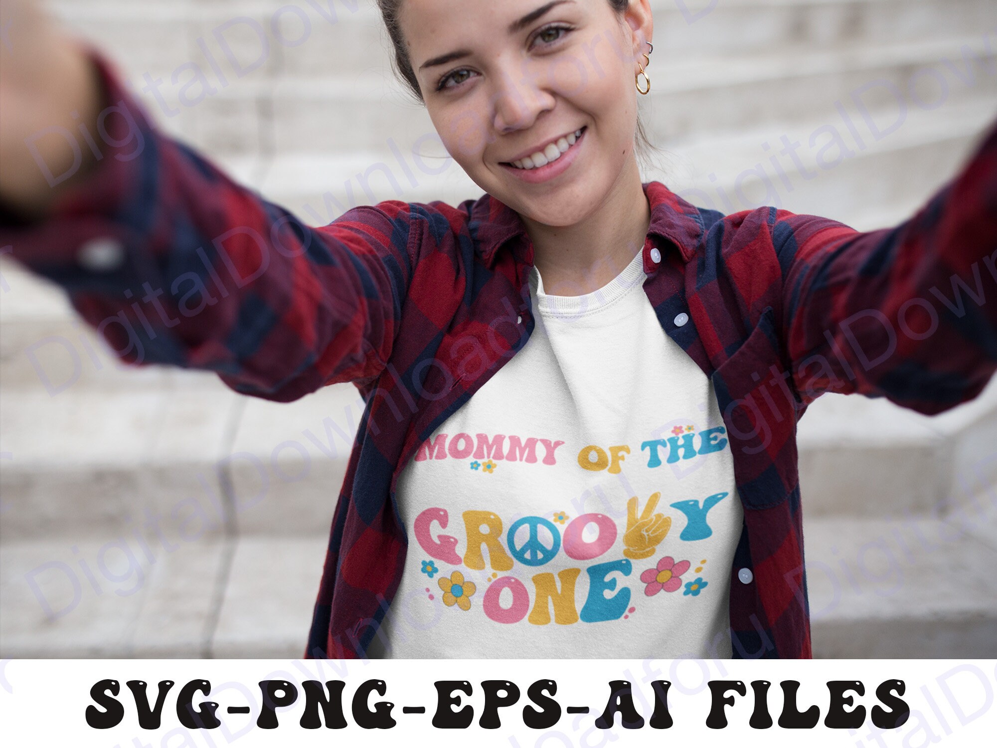 Groovy One Svg, Groovy Birthday Mom Svg, Mommy of the Groovy Svg Png ...