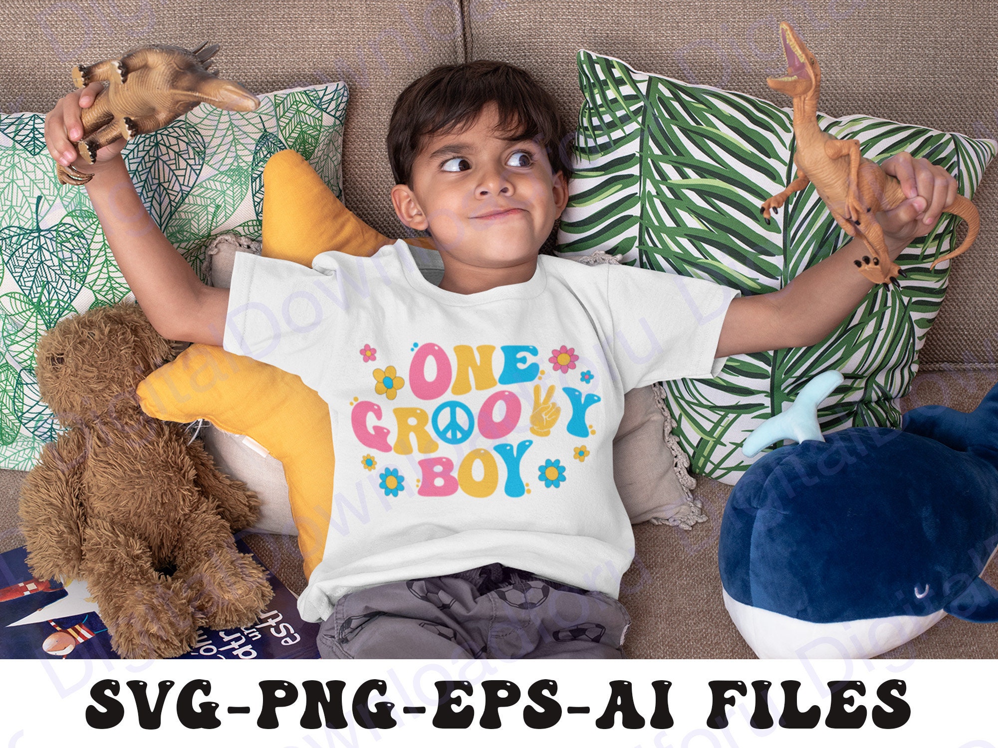 One Groovy Boy Svg, Groovy Birthday Boy Svg, Boy of the Groovy Svg ...