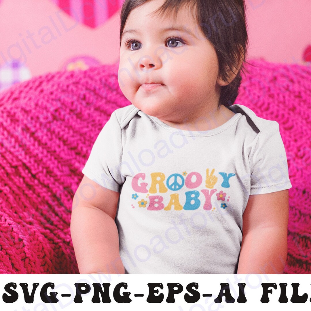 Groovy Baby Svg, Groovy Birthday Baby Svg, Baby of the Groovy Svg Png, Groovy One Birthday ...