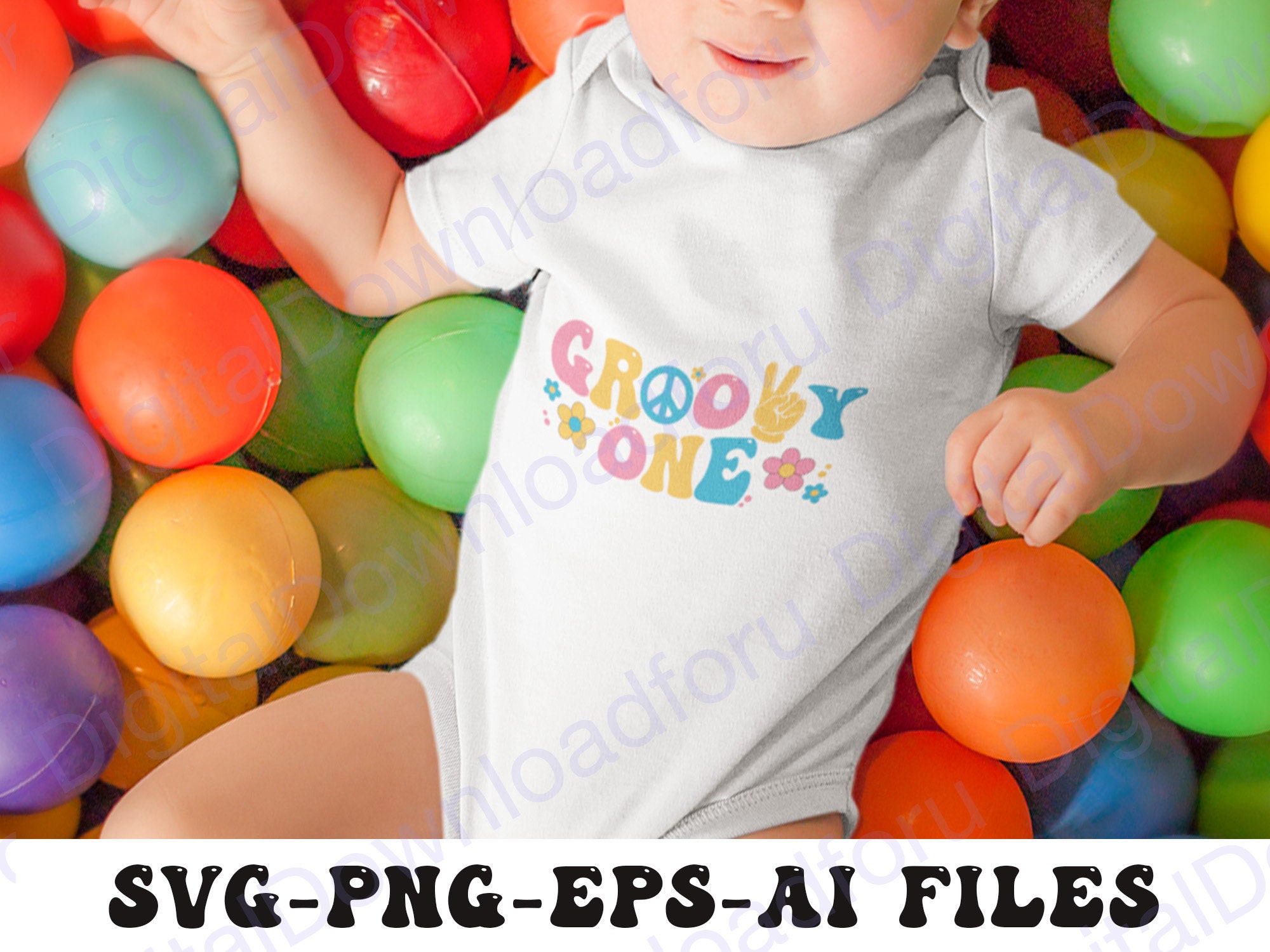 Groovy One Svg, Groovy One Png, Girls and Boys Birthday Png, Groovy One ...