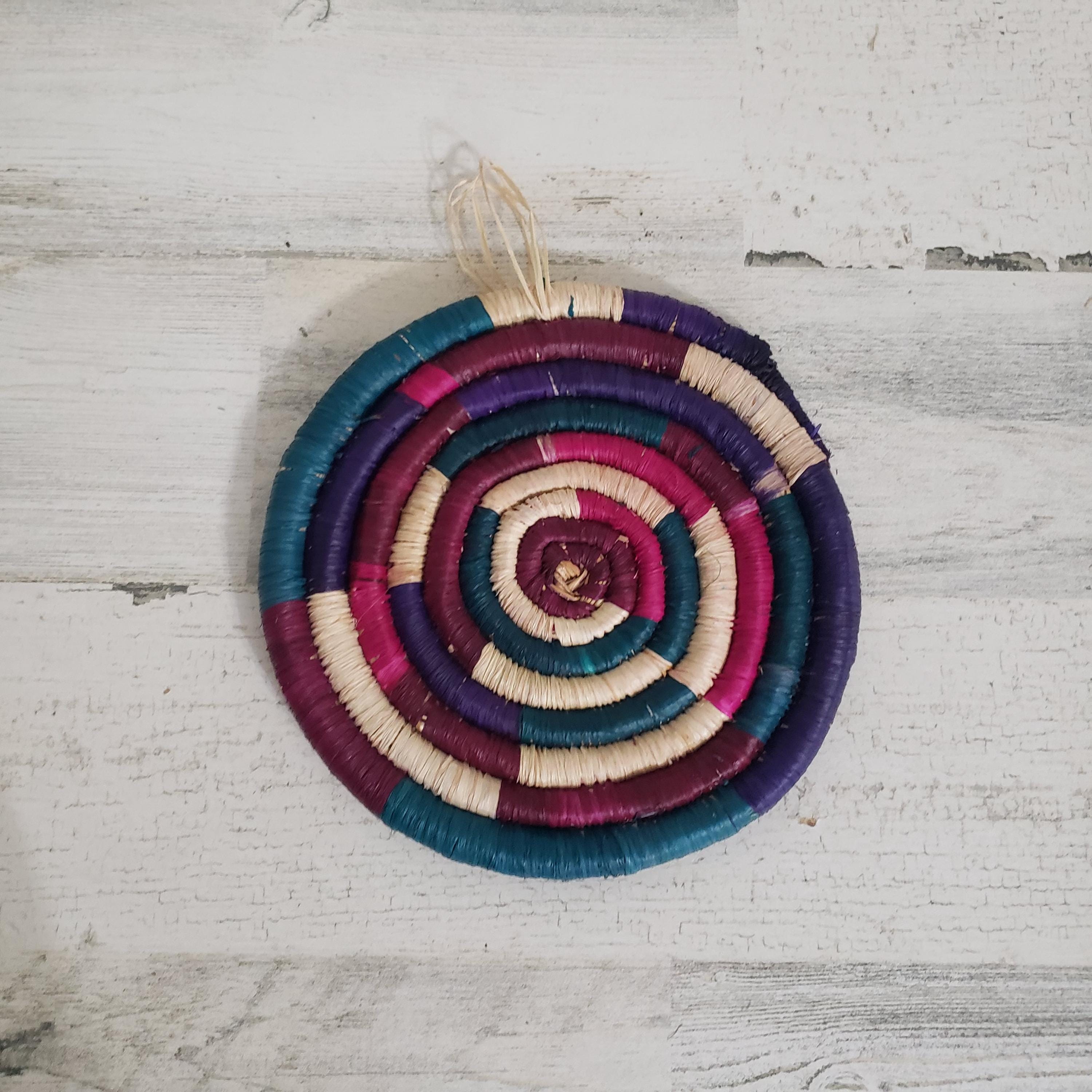 Handwoven Dark Theme Basket of Choice | Hand Crafted & Unique Coiled ...