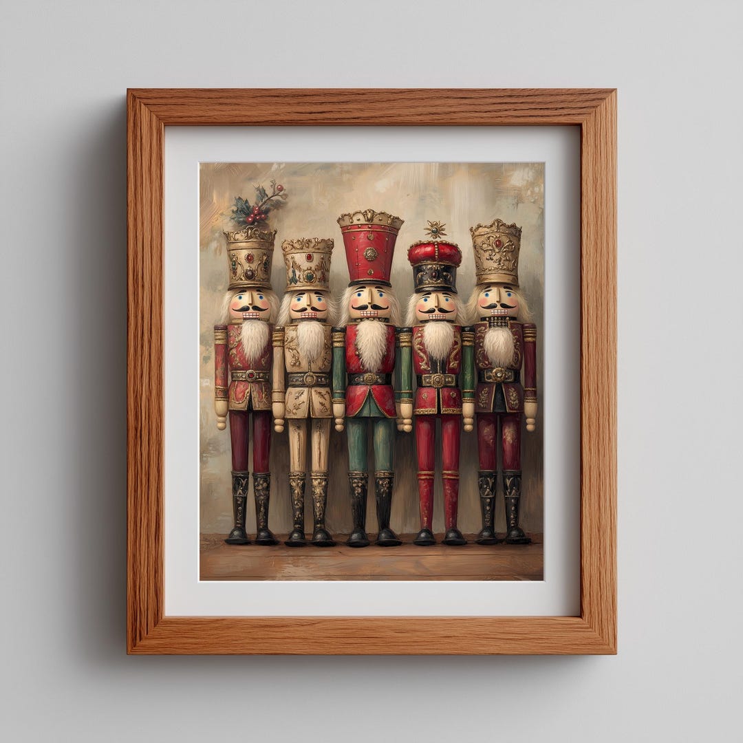 Victorian Nutcracker Soldiers Printable - Classic Christmas Decor ...