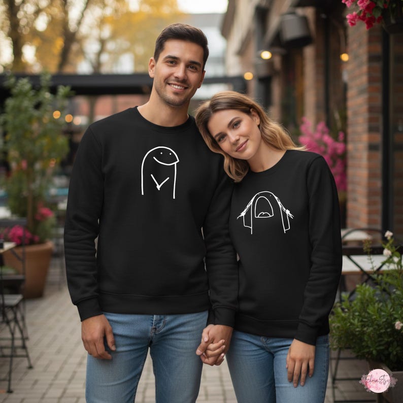 Flork Meme Matching Couple Sweatshirts, Funny Sock Puppet Shirt ...