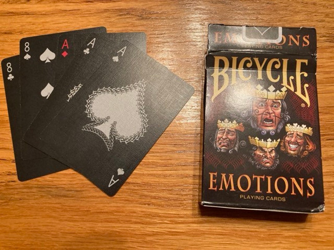 One Playing Card Deck Reading: Bicycle's emotions Deck GREAT for Shadow ...