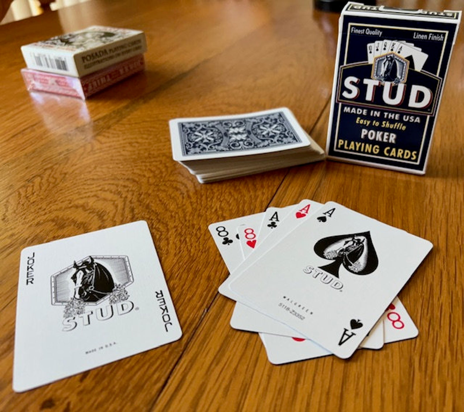 DISCOUNT One Playing Card Deck Reading STUD Deck blue or Red - Etsy