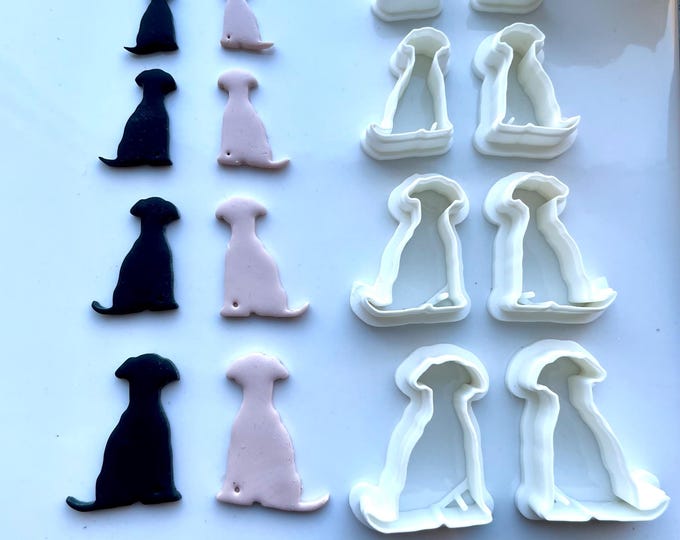 Goofy Dog,clay Dog, Dog Sculpture, Dog Business Card Holder, Hand Made ...