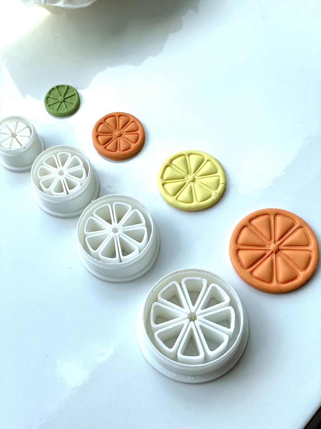 Citrus Fruit Clay Cutters - Orange, Lemon, Lime - Polymer Clay Cutter ...