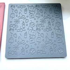 Halloween Kawaii Cute Rubber Texture Mat - Polymer Clay Tool - Earring ...