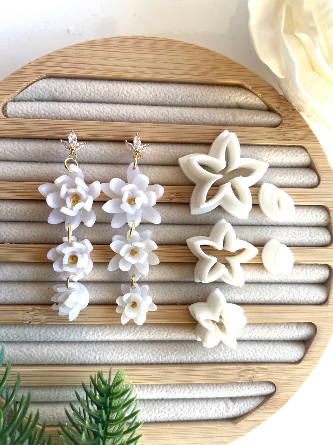Water Lily Petal Cutter Set of 5 - Polymer Clay Tools - Jewellery Tools ...