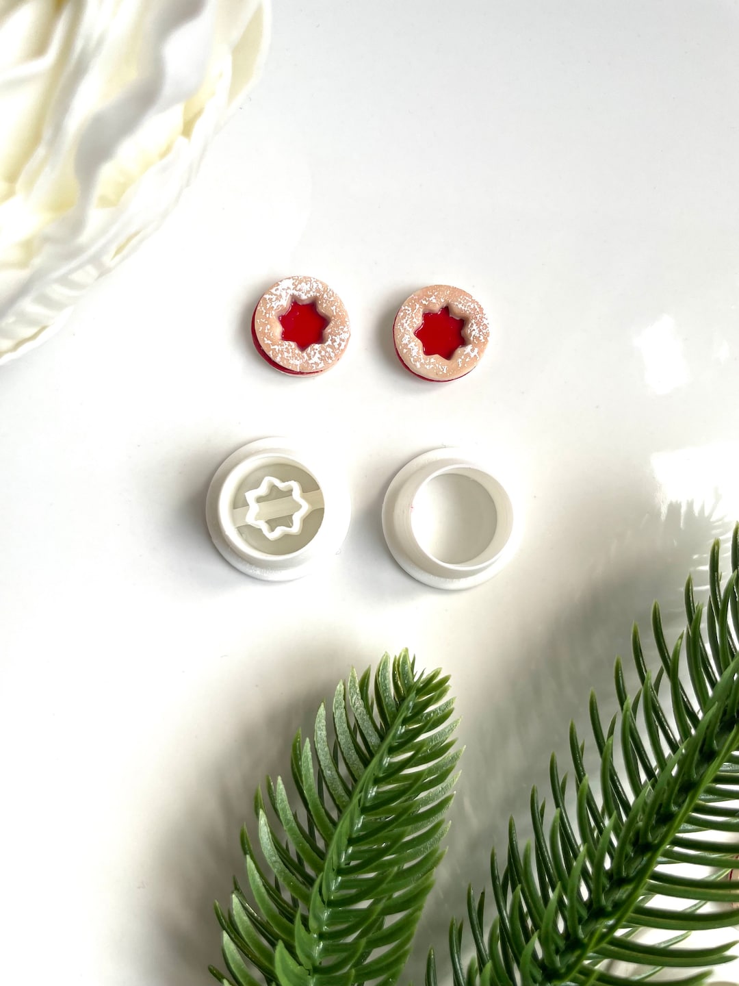 Christmas Snowflake Linzer Cookie Clay Cutter Set - Polymer Clay ...