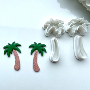 Palm Tree Mirrored Clay Cutter - Polymer Clay Cutter - Earring ...