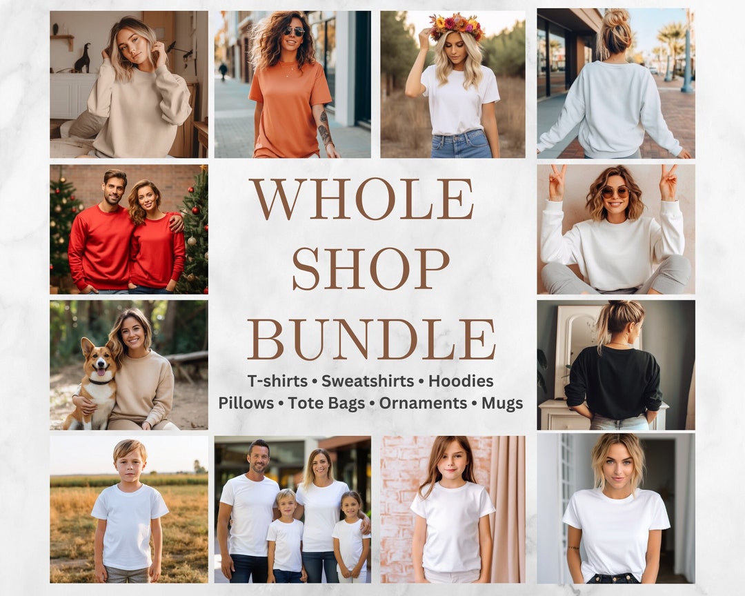 Whole Shop Mockup Bundle, Full-access Digital Mockups, Lifestyle ...