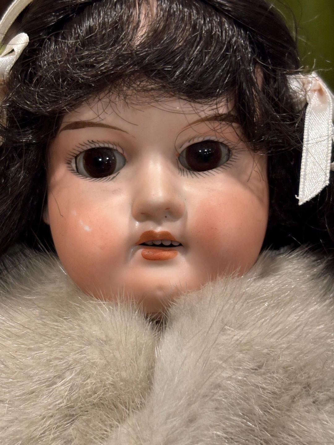 Antique Armand Marseille Floradora Doll: 20" Bisque Head, Leather Body ...