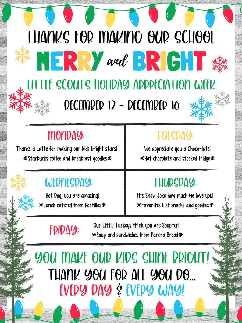 Winter Teacher Appreciation - Etsy