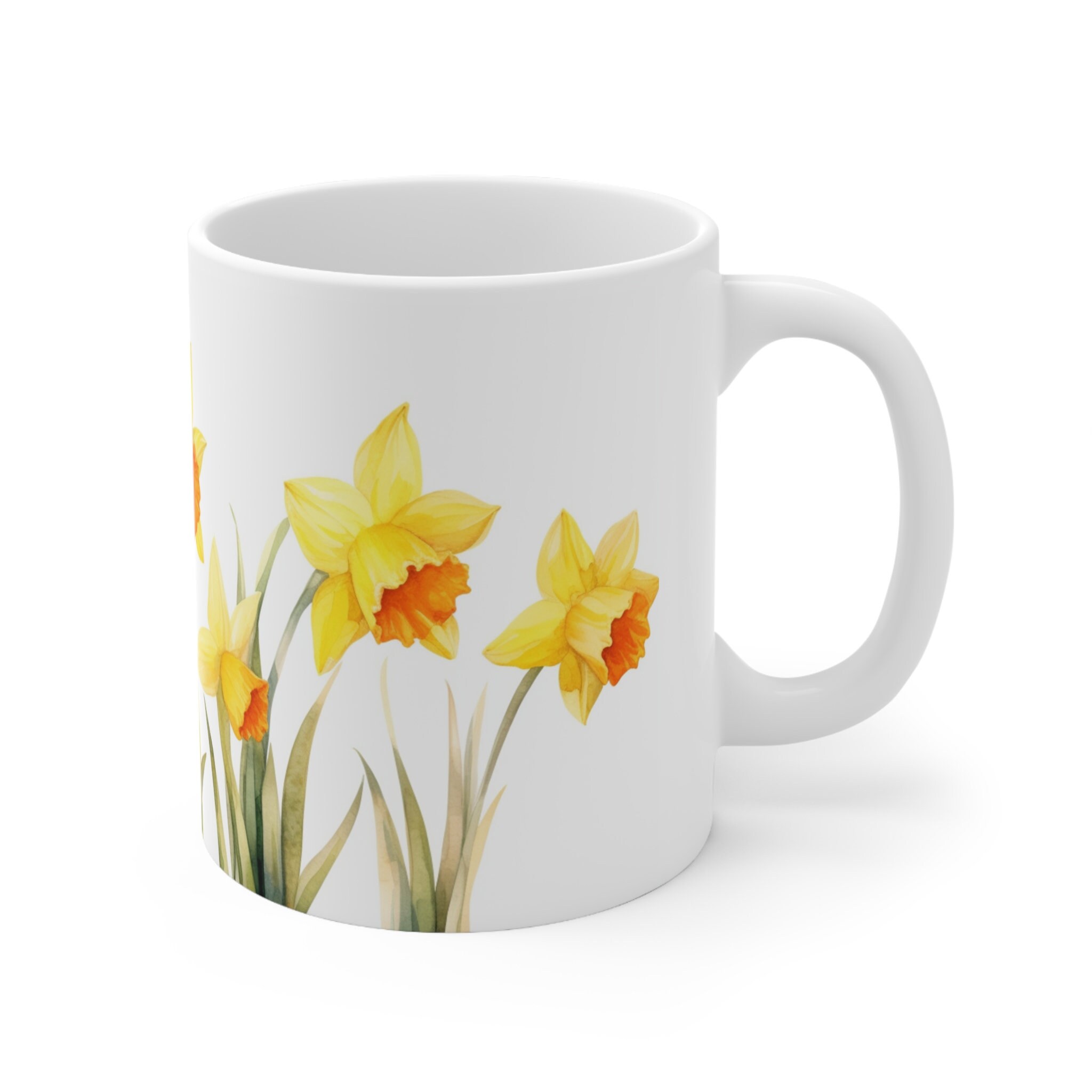 Daffodil Flowers, Cottagecore Gift, Camp Mug, Gardeners Mug, Nature ...