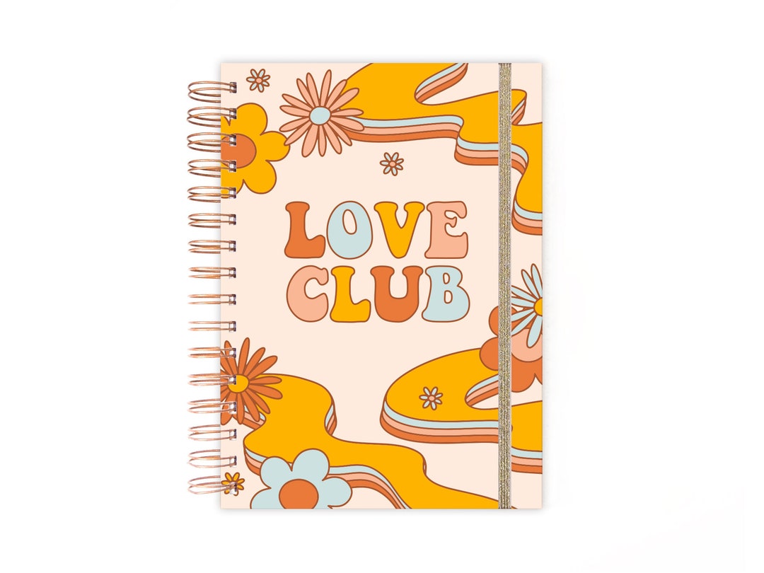 Preppy Notebook Groovy Design Notebook Girls Journal School Notebook ...