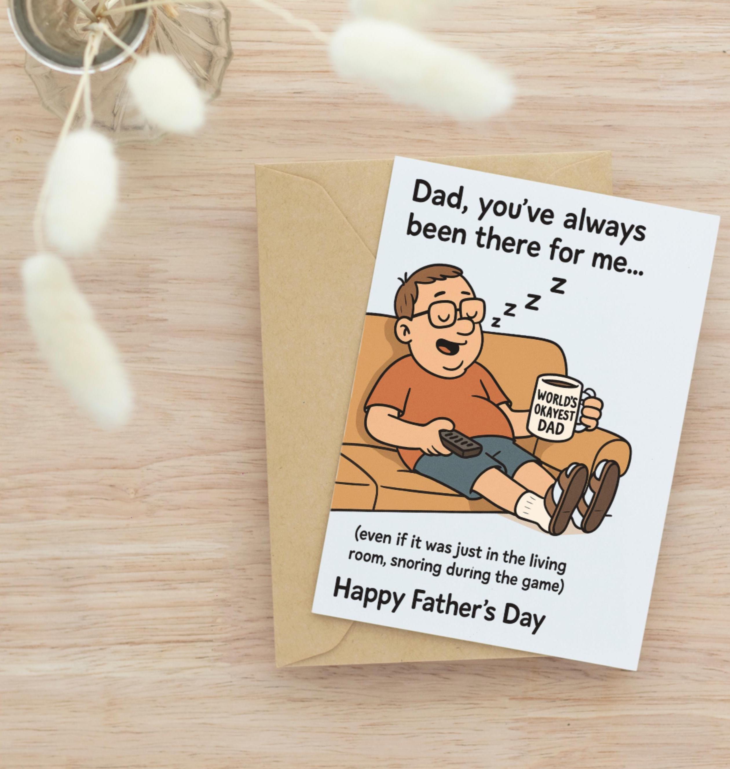 Father's Day Card, Funny Father's Day Card, Card for Dad, Father’s Day ...