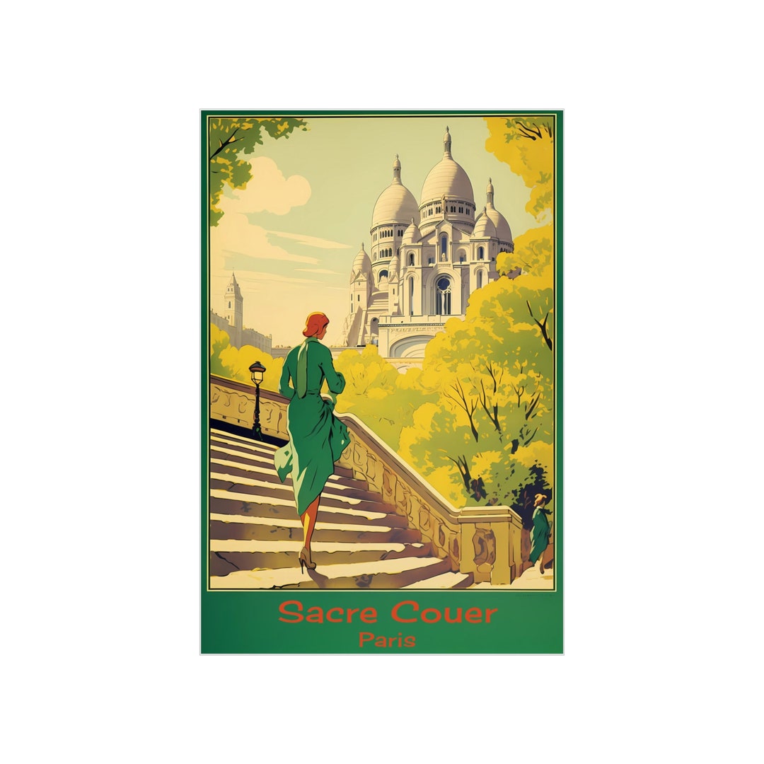 Paris Travel Poster Vintage Paris Poster Travel Poster - Etsy