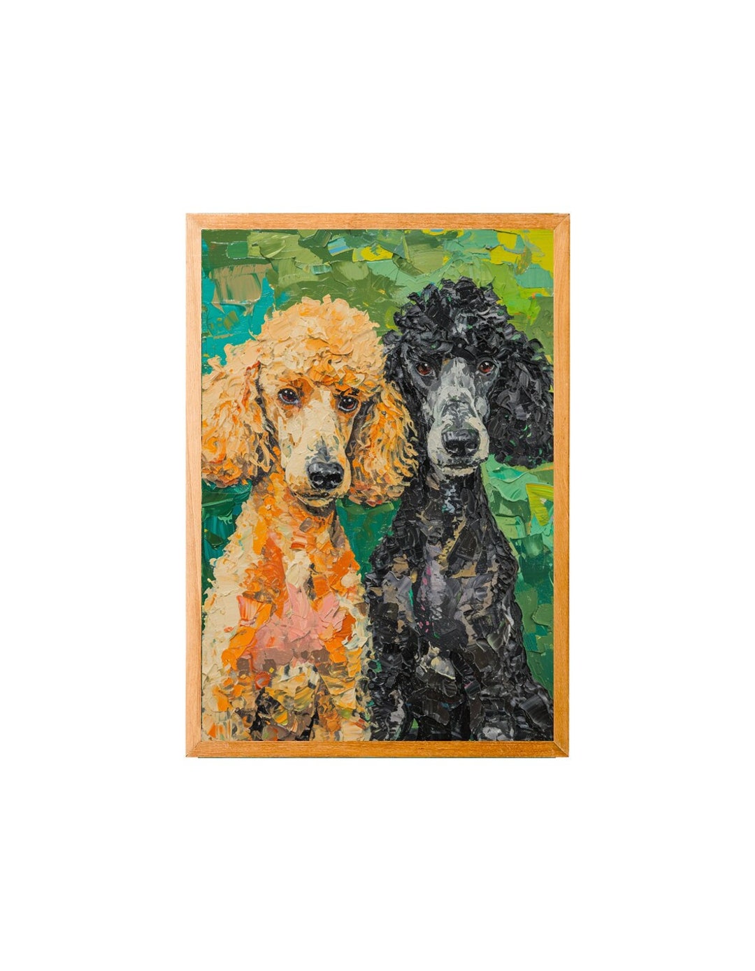 Standard Poodle Poster Art, Fine Art of 2 Poodles, Standard Poodle ...