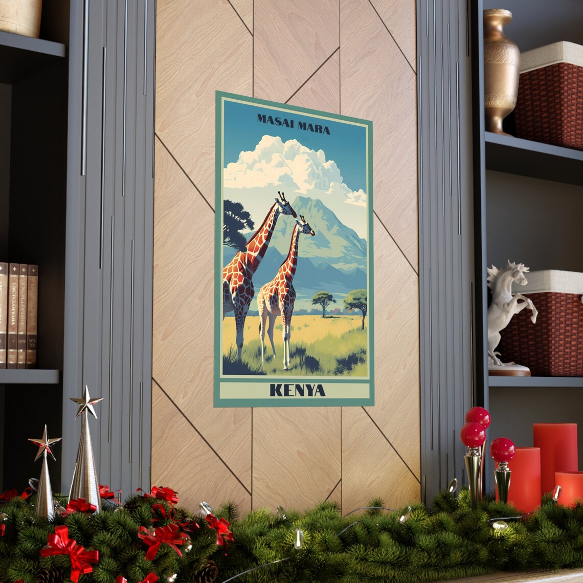 Kenya Travel Poster, Vintage Kenya Poster, Travel Poster, Retro Travel ...