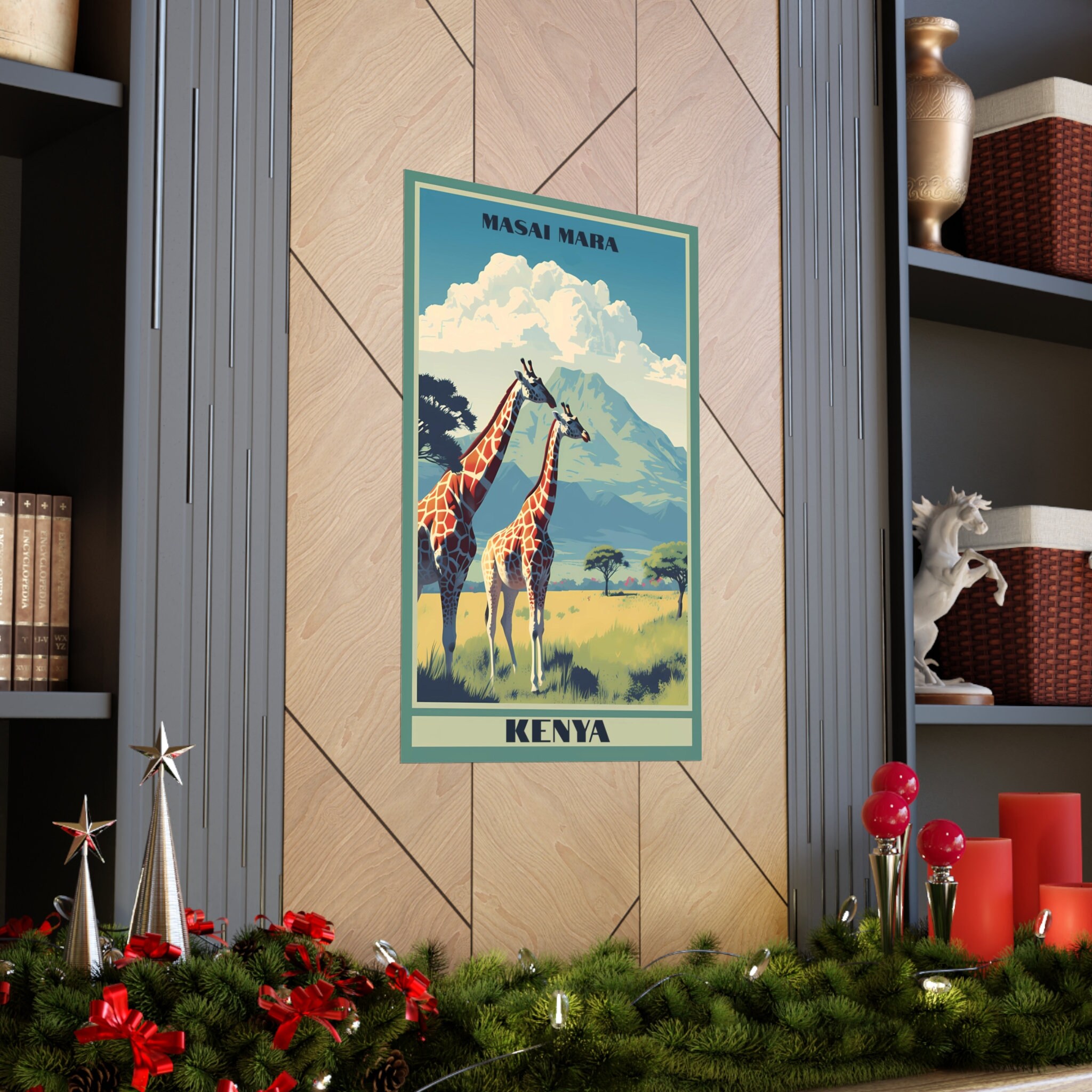 Kenya Travel Poster, Vintage Kenya Poster, Travel Poster, Retro Travel ...