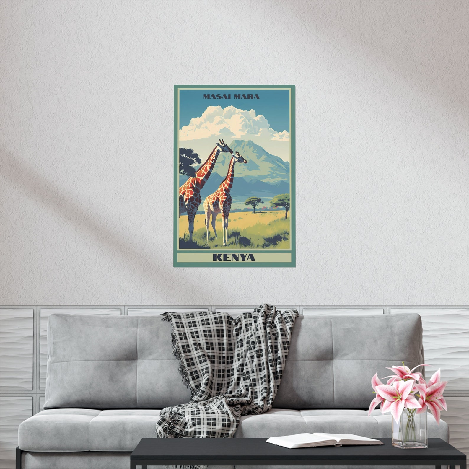 Kenya Travel Poster, Vintage Kenya Poster, Travel Poster, Retro Travel ...