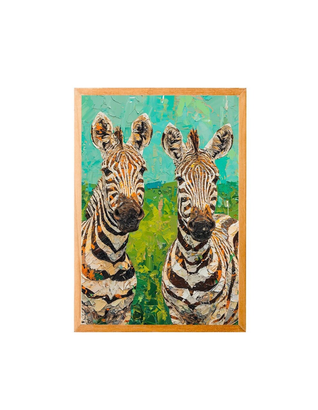 Zebra Poster Art, Fine Art of 2 Zebras, Zebra, Zebra Poster, Zebra ...