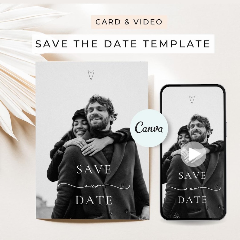 Save the Date Template Card & Video Save the Date. Animated Wedding ...