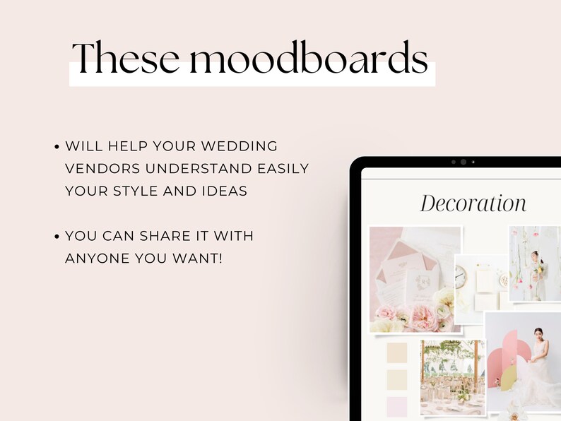 Editable Wedding Vision Board Template (digital Download) - Etsy