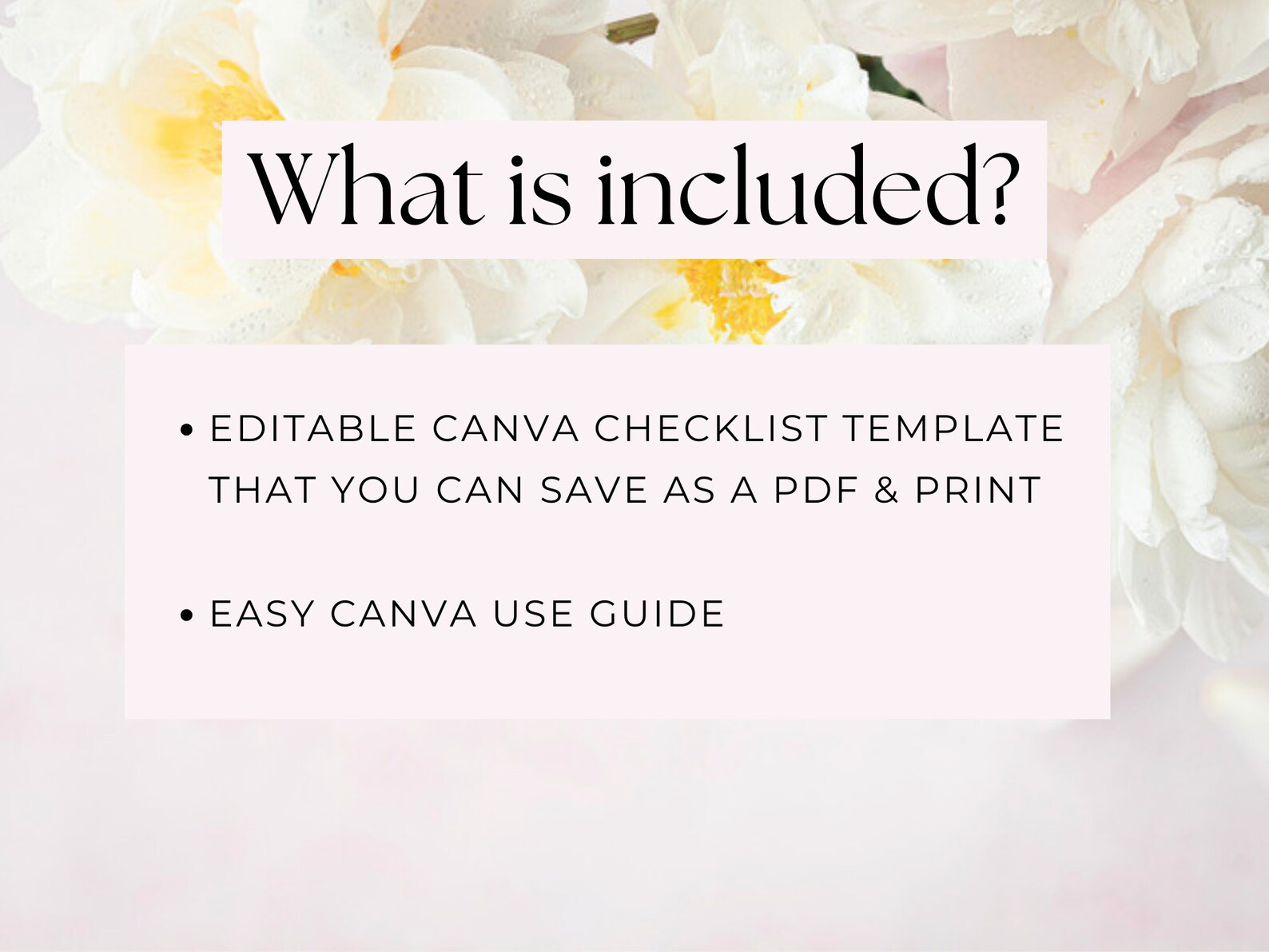 Floral Wedding Checklist, Canva Template (digital Download) - Etsy