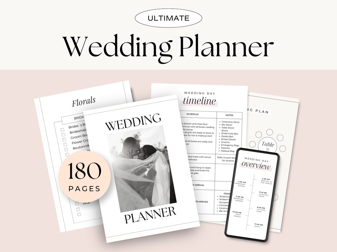 Wedding Planner Printable. Wedding Day Timeline. Wedding Day Binder ...