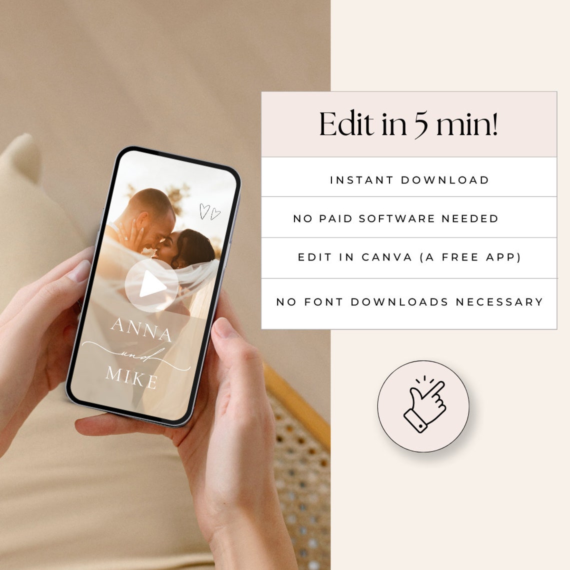 Wedding Video Invitation Template Animated Wedding Invitation With ...