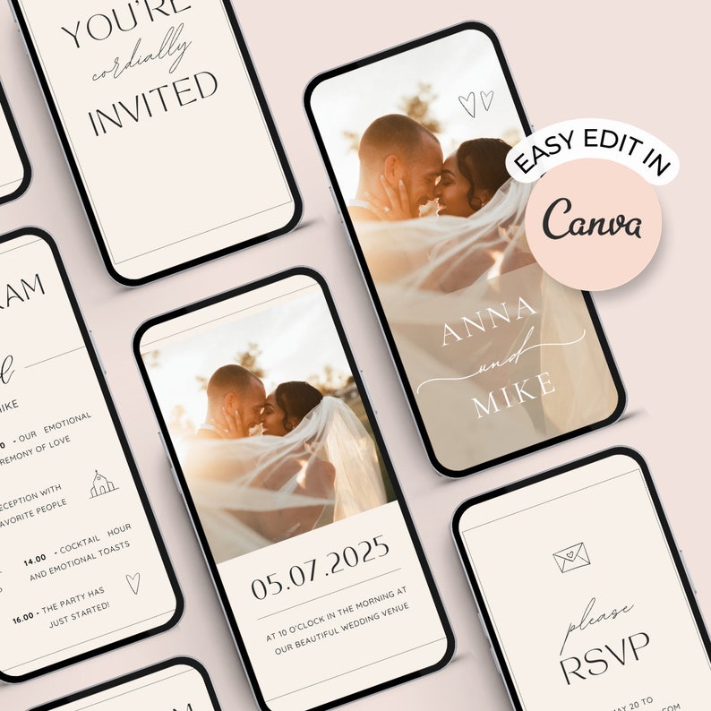 Wedding Video Invitation Template Animated Wedding Invitation With ...