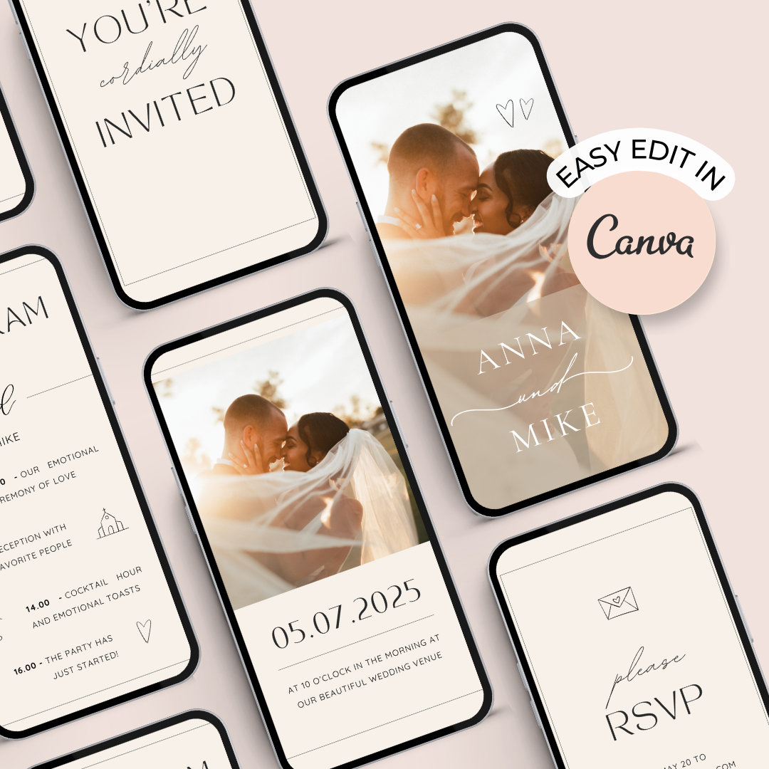 Wedding Video Invitation Template Animated Wedding Invitation With ...