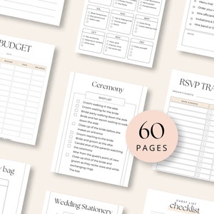 Small Wedding Checklist. Micro Wedding Planner Checklist. Wedding on a ...