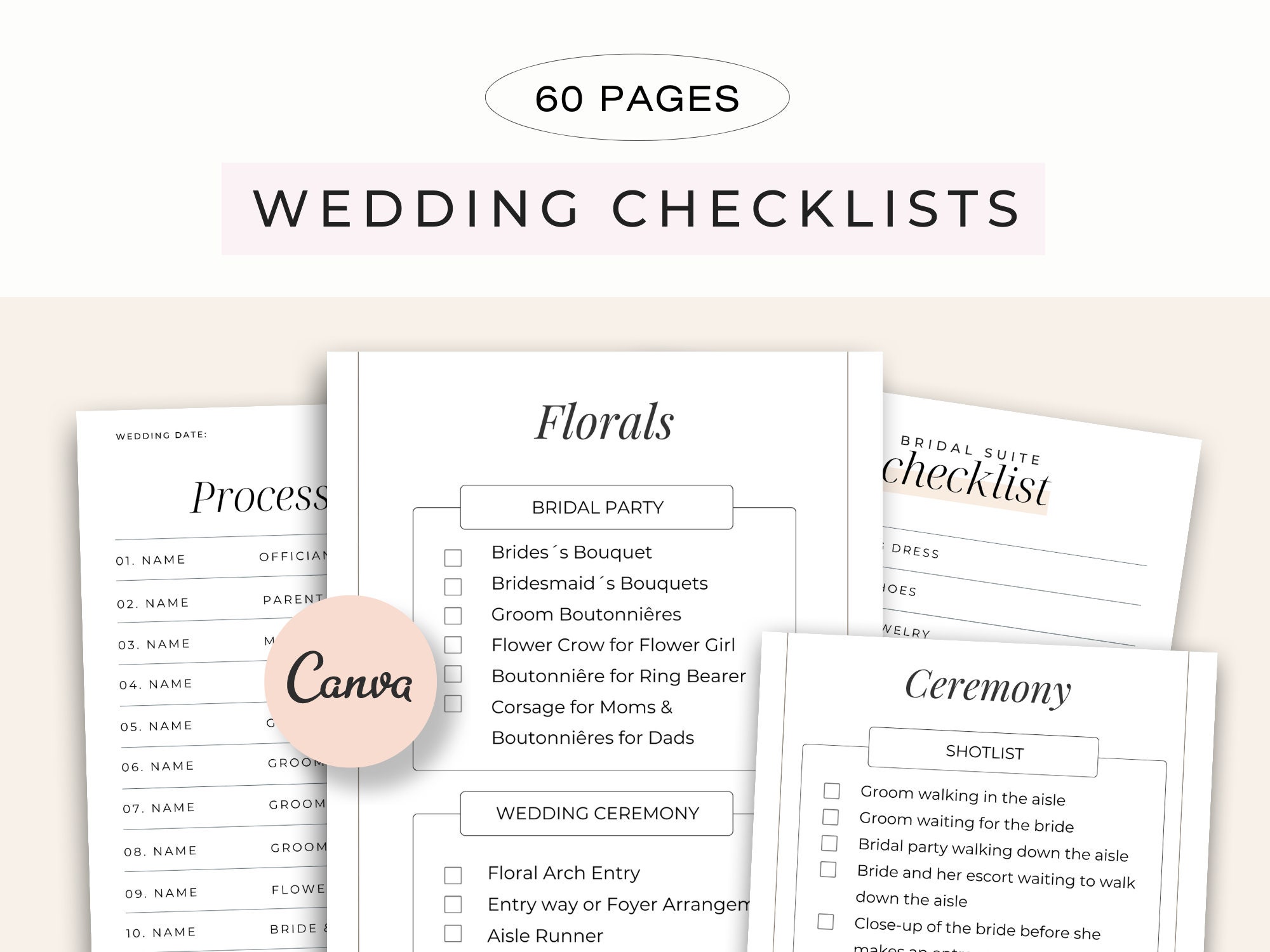 Printable Wedding Checklist Template Wedding Planning Checklist Wedding ...