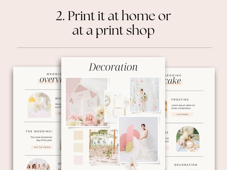 Editable Wedding Vision Board Template (digital Download) - Etsy