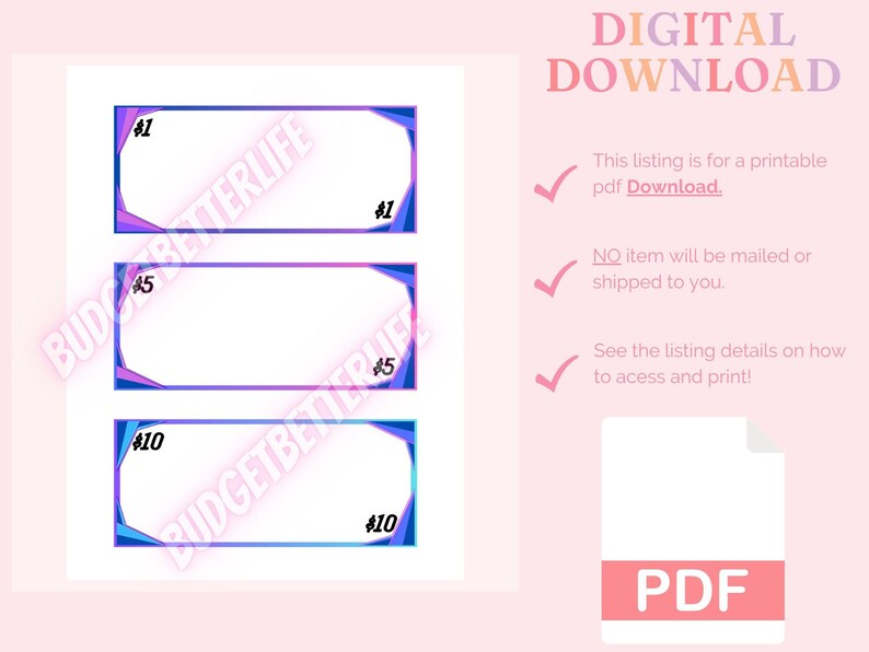 Printable Prop Money Decorate Your Own Prop Money Dollar - Etsy