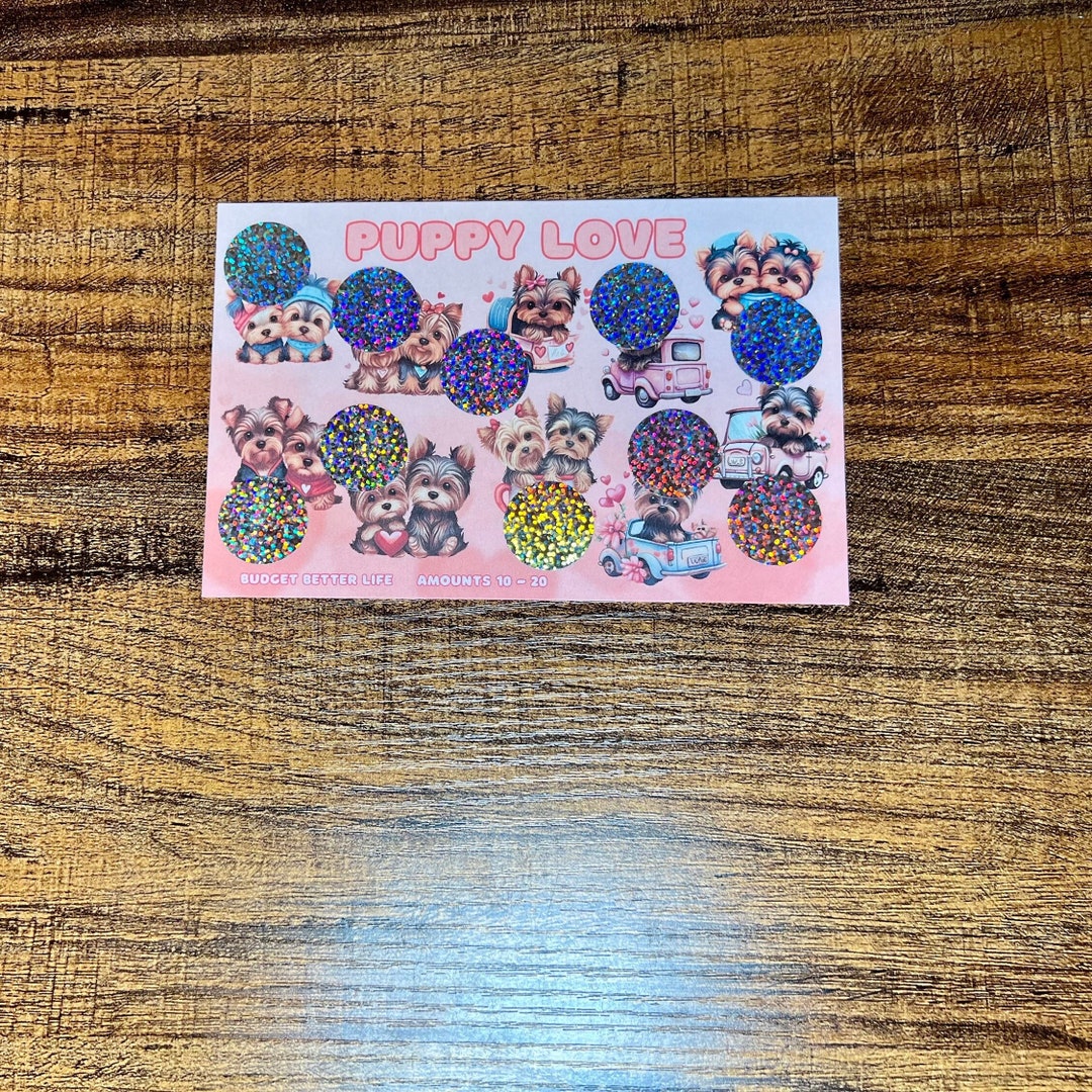 Puppy Love Scratch Off! Cute Valentine’s Savings! A5/A6 Laminated ...