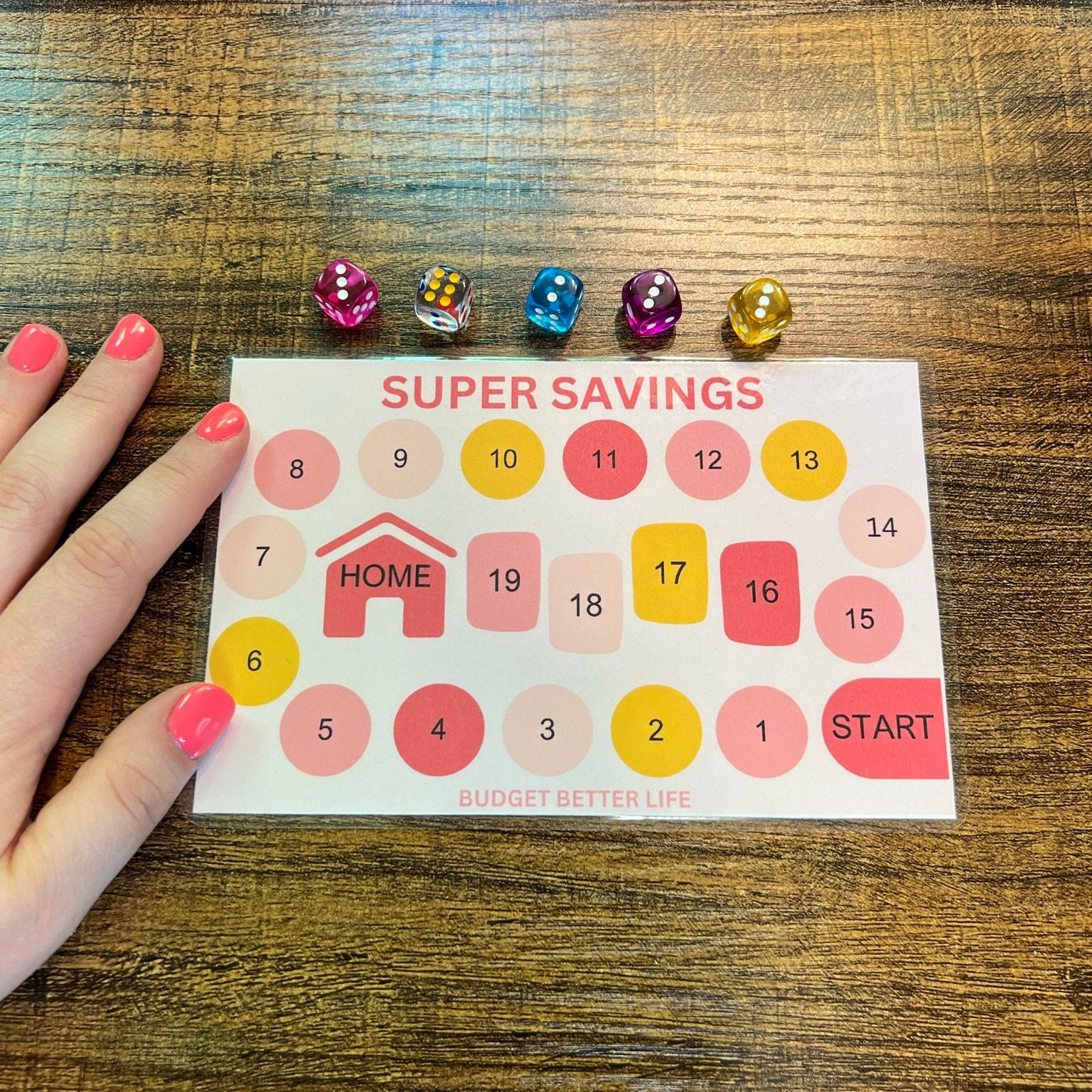 Super Savings Game Board Laminated Savings Challenge Game - Etsy