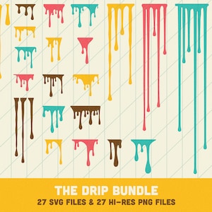 Honey Drip SVG Clipart Bundle for Custom Fonts and Craft Projects - Etsy