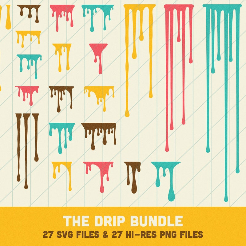 Drip Svg - Etsy