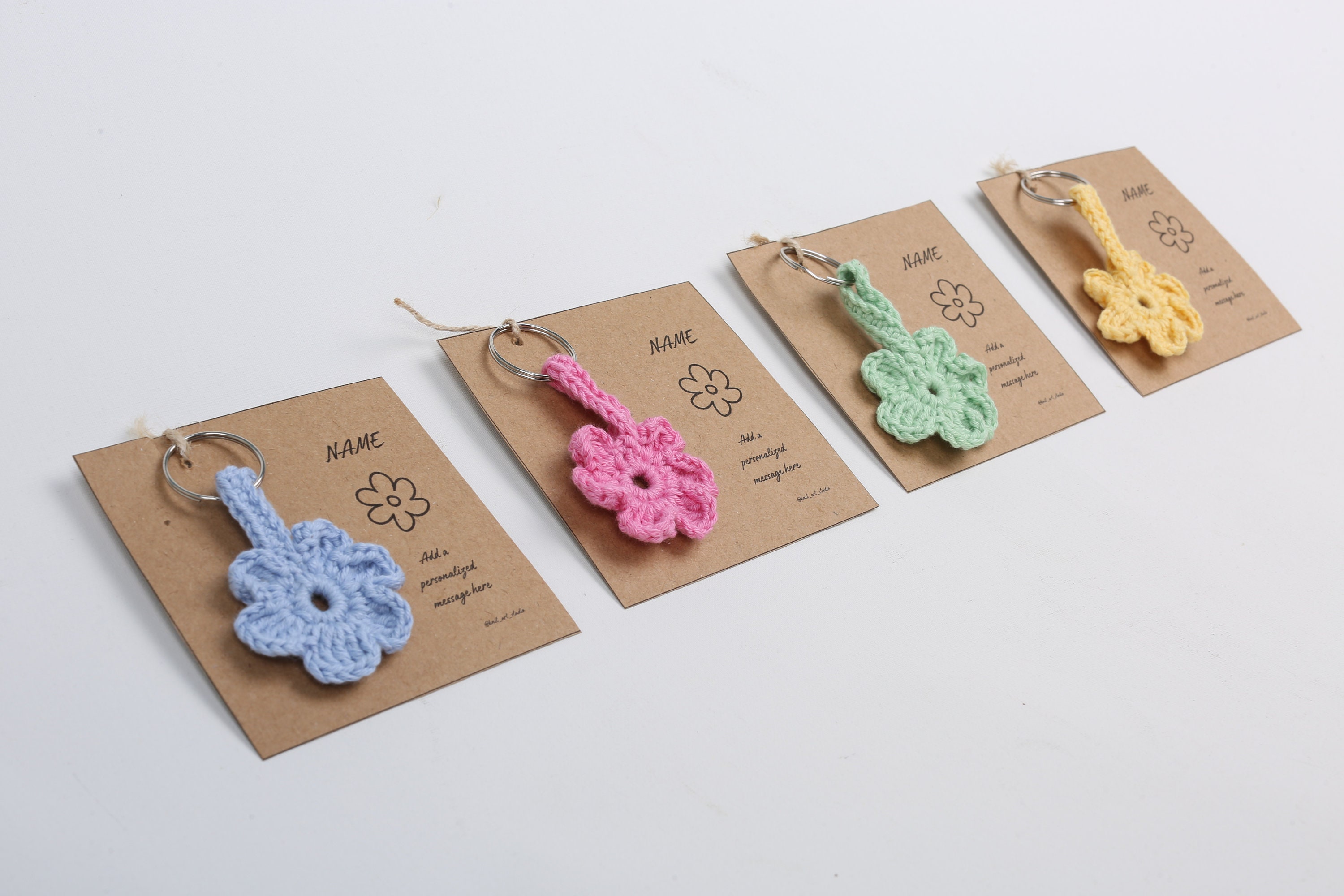 Handmade Crochet Keychain Favors A Thoughtful Wedding Gift for Your ...